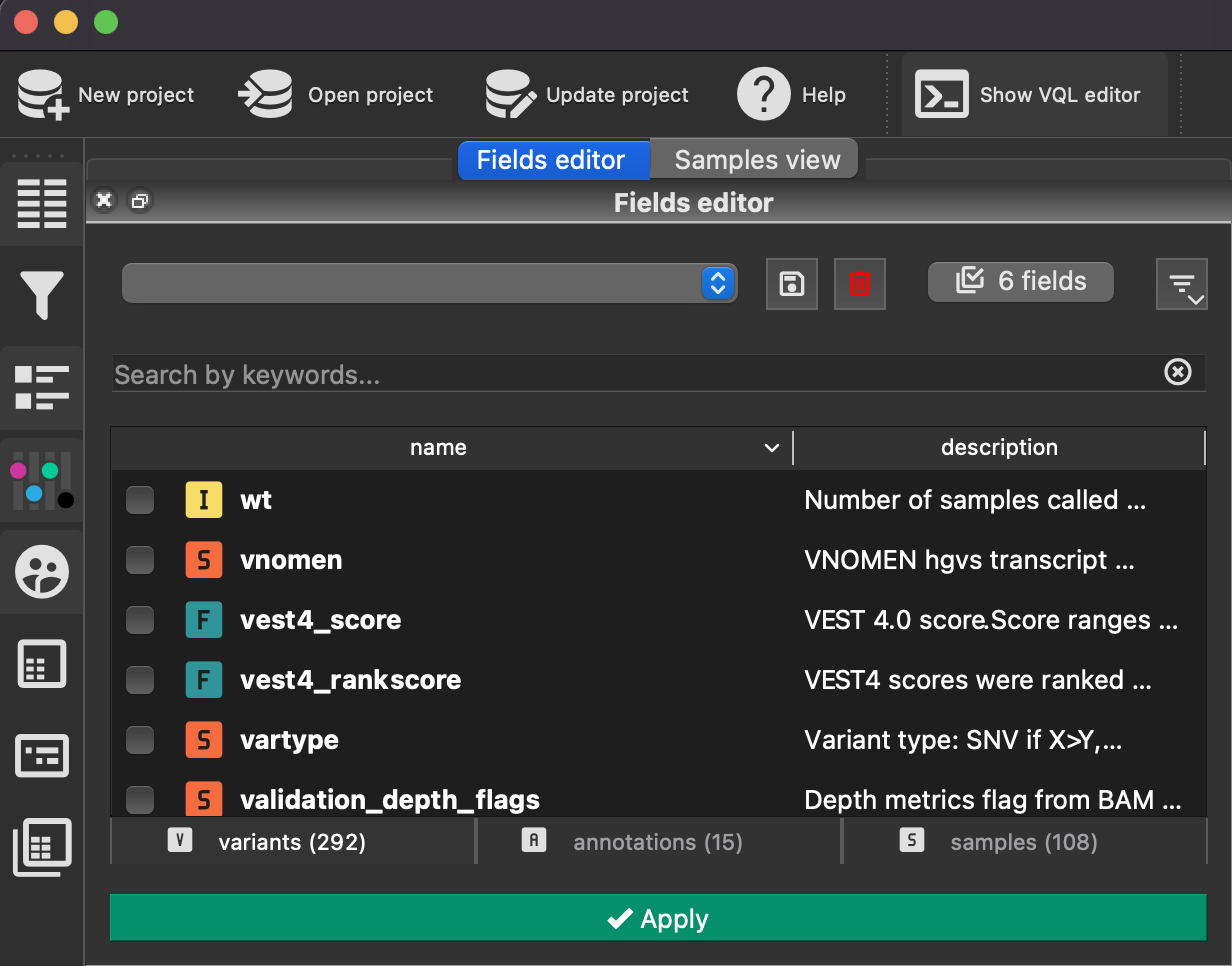 MacOS interface · Issue #318 · labsquare/cutevariant · GitHub