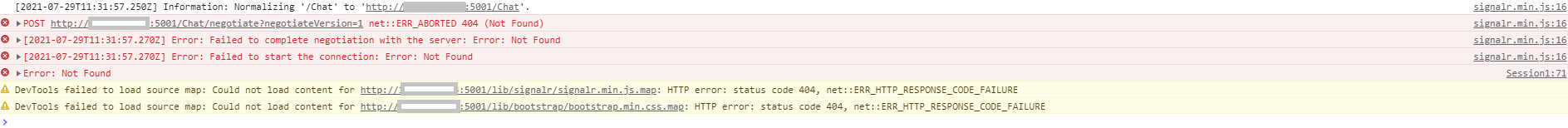 YARP with SignalR · Issue #1170 · dotnet/yarp · GitHub