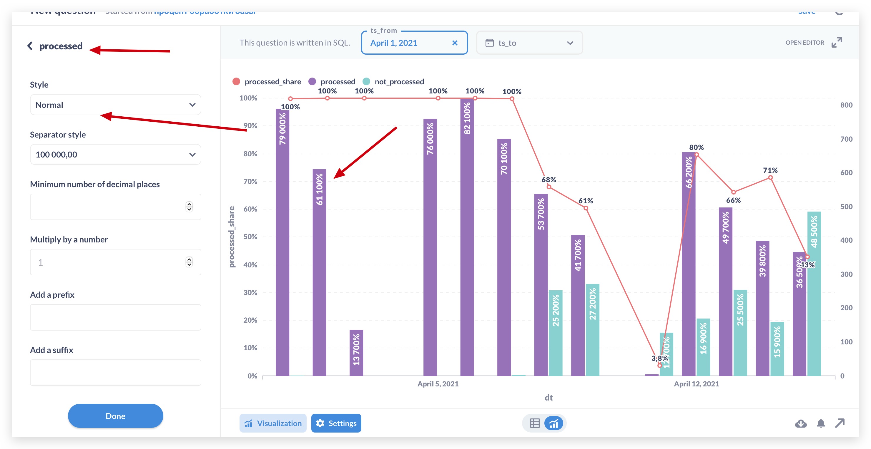 Ui Bug With Combo Visualization Cant Display Normal And Percent On One Plot · Issue 15745 