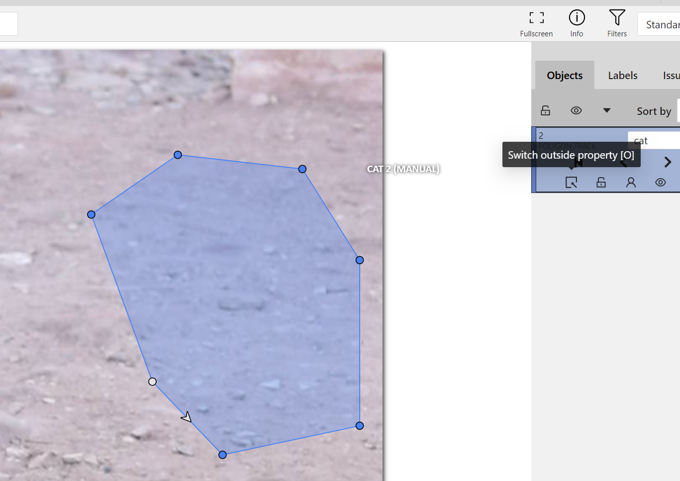 Track polygons objects are also copied to subsequent frames. · Issue #5399 · cvat-ai/cvat · GitHub
