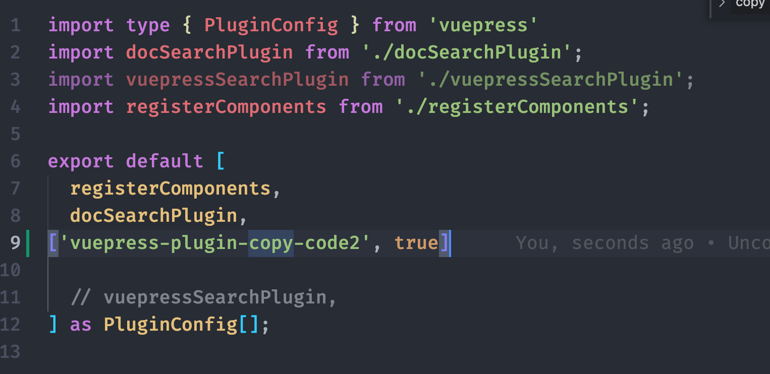 single add “vuepress-plugin-copy-code2” ,report an error[Bug] · Issue #856 · vuepress-theme-hope ...