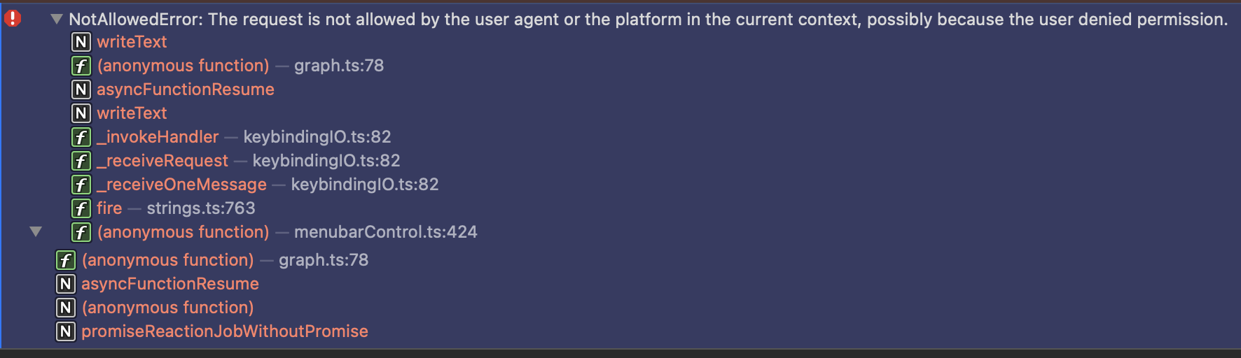 Cannot use env.clipboard.writeText in Safari from web extension · Issue #141839 · microsoft ...