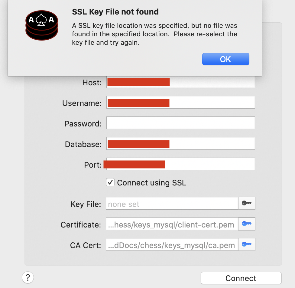 Cannot open SSL keys · Issue #52 · Sequel-Ace/Sequel-Ace · GitHub