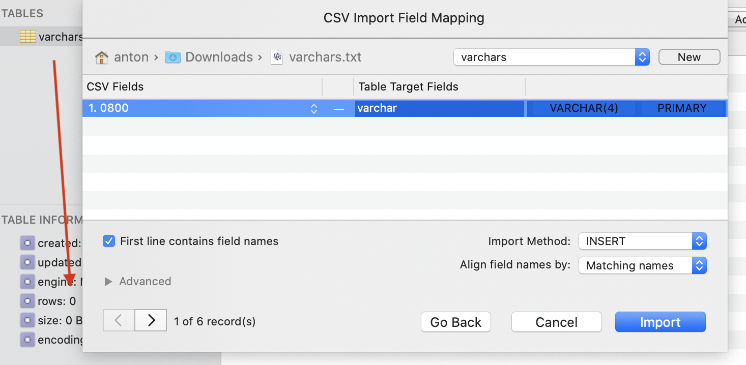 Incorrect ERRORs reported when importing csv file - Duplicate entry for Primary keys · Issue ...