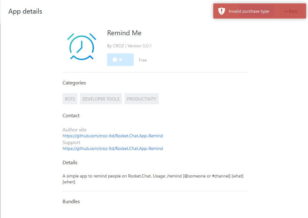 Invalid Purchase Type error on install of free package from market place · Issue #19918 ...