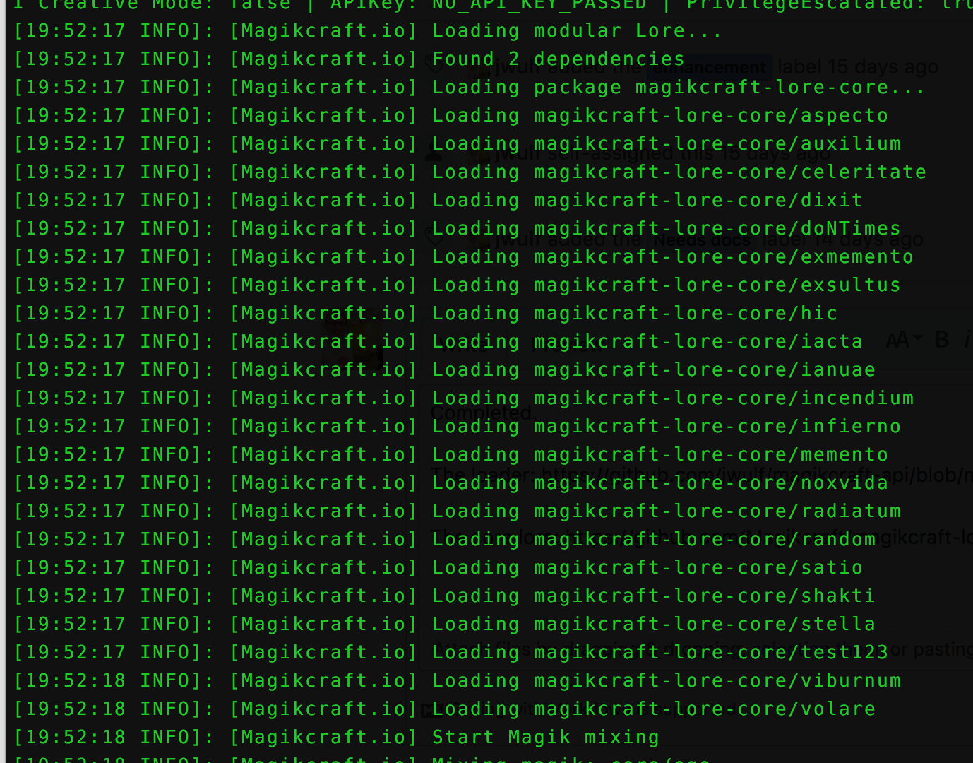 Modular lore - core · Issue #2 · Magikcraft/product-board · GitHub