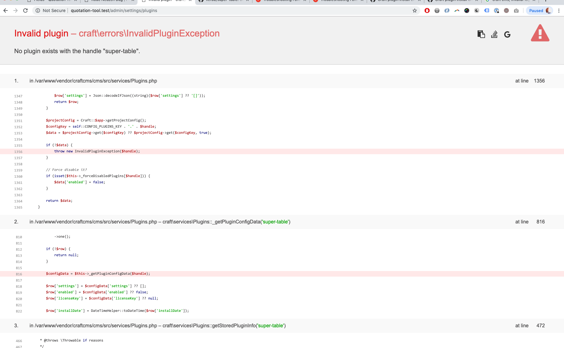 Craft plugin install error - No plugin exists with the handle "super-table" · Issue #258 · verbb ...