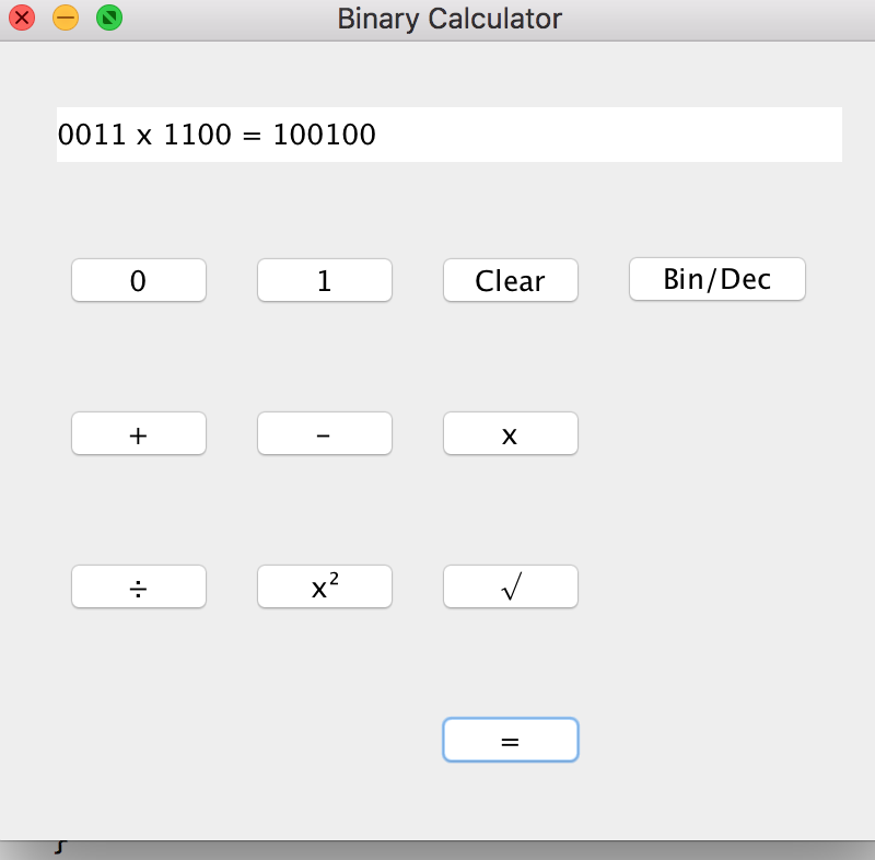 GitHub - bfurlani/binary-calculator-team-1: A Java Binary Calculator