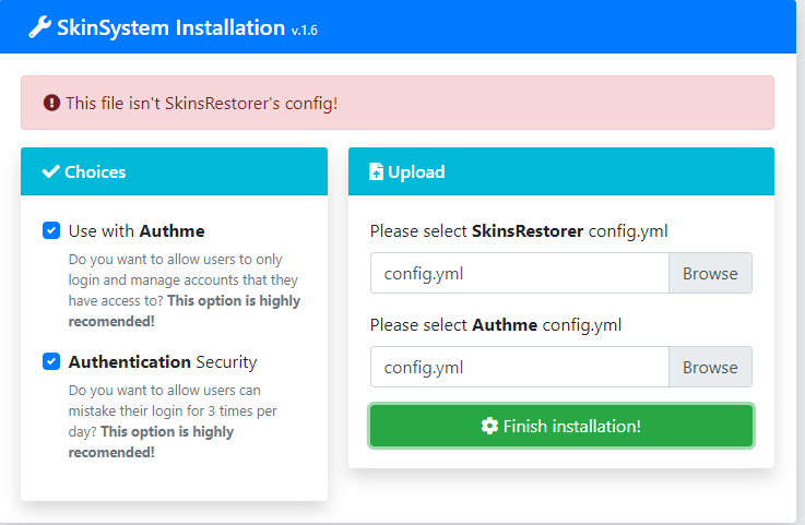 Need help with installing · Issue #63 · SkinsRestorer/SkinSystem · GitHub