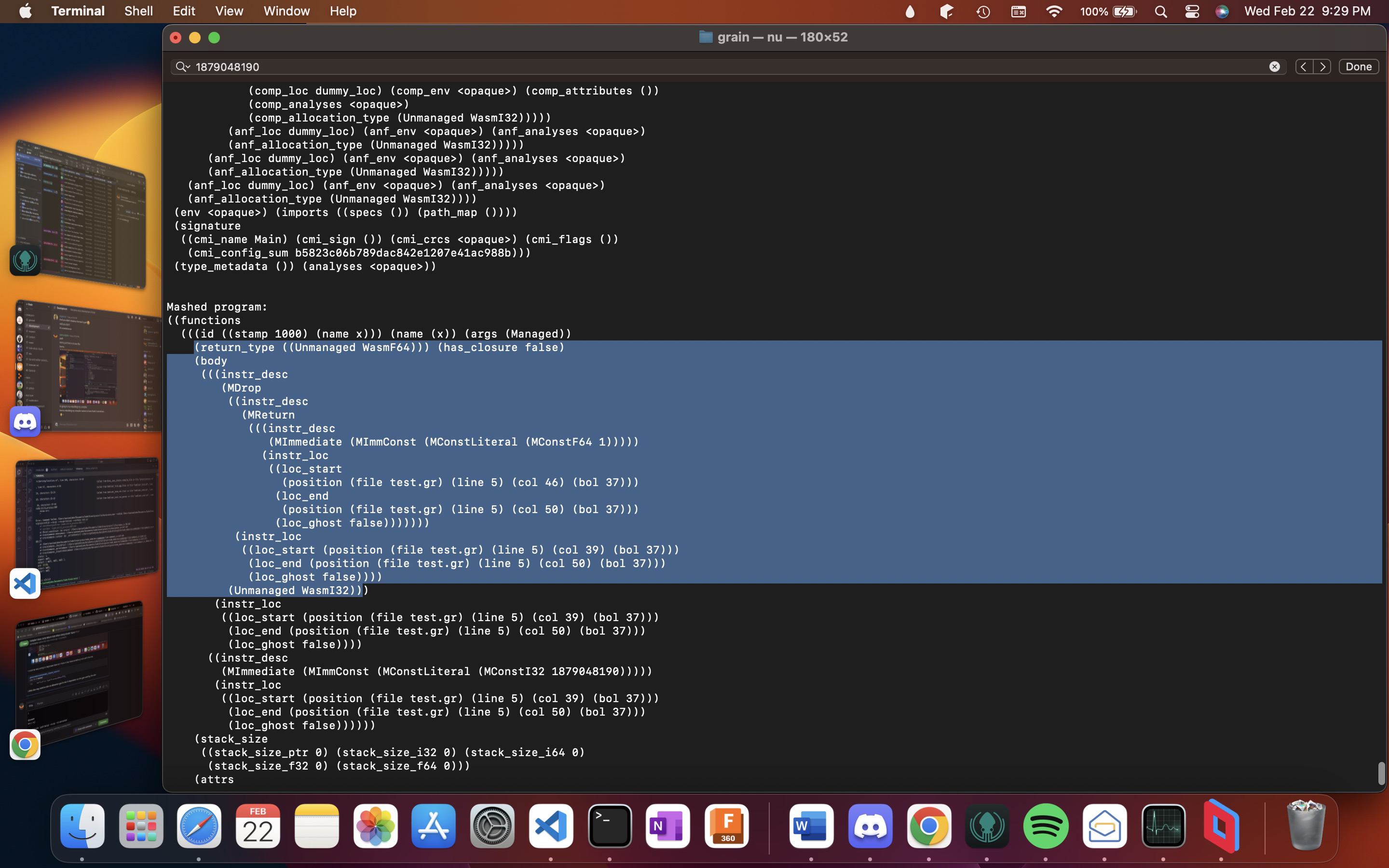 Compiler Issue: Early Return Fails When Using Unsafe Types · Issue #1697 · grain-lang/grain · GitHub
