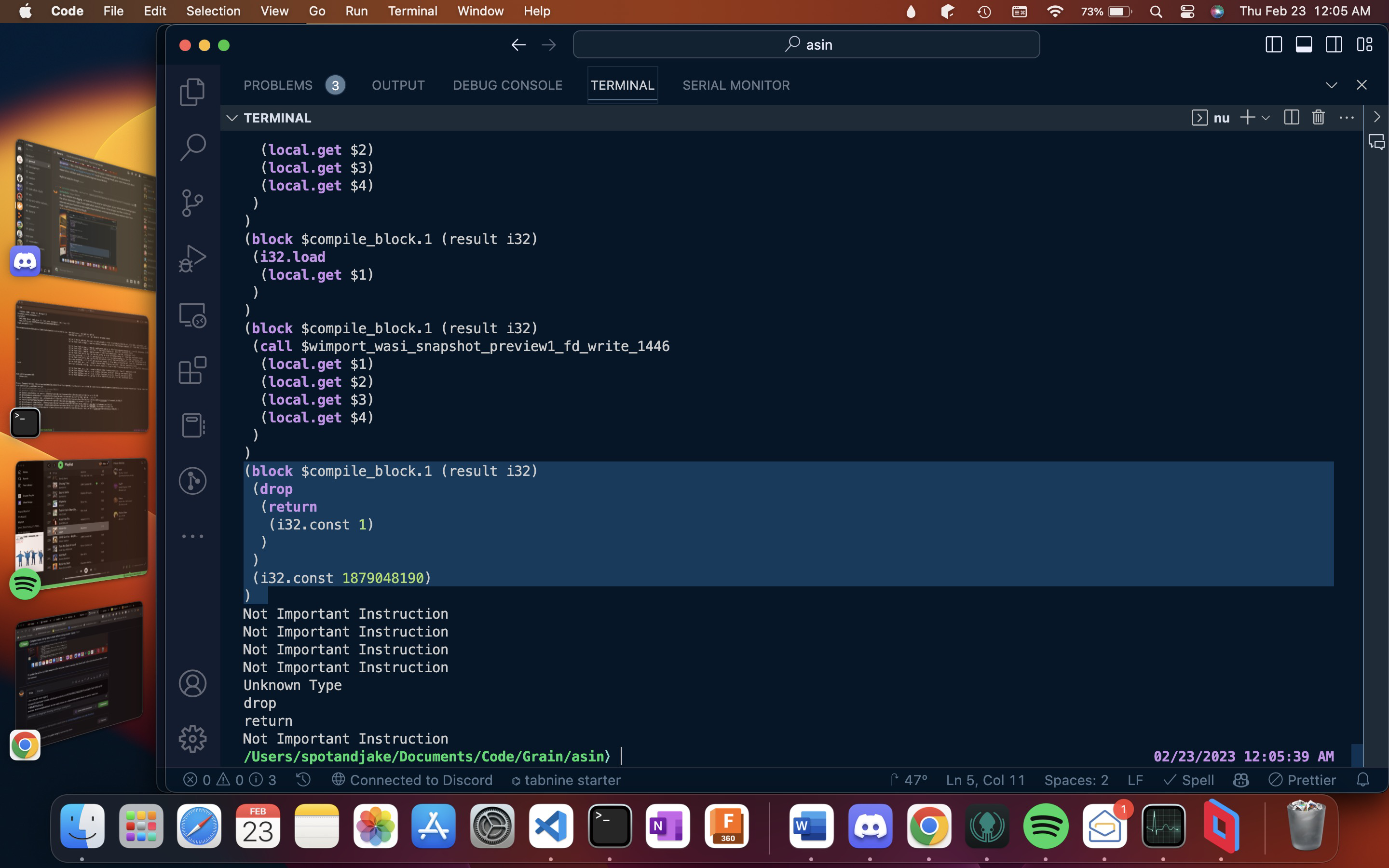 Compiler Issue: Early Return Fails When Using Unsafe Types · Issue #1697 · grain-lang/grain · GitHub