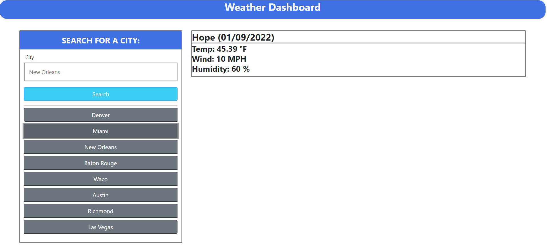 GitHub - dosbor3/wk6_weather-dashboard: A weather dashboard that will run in the browser and ...
