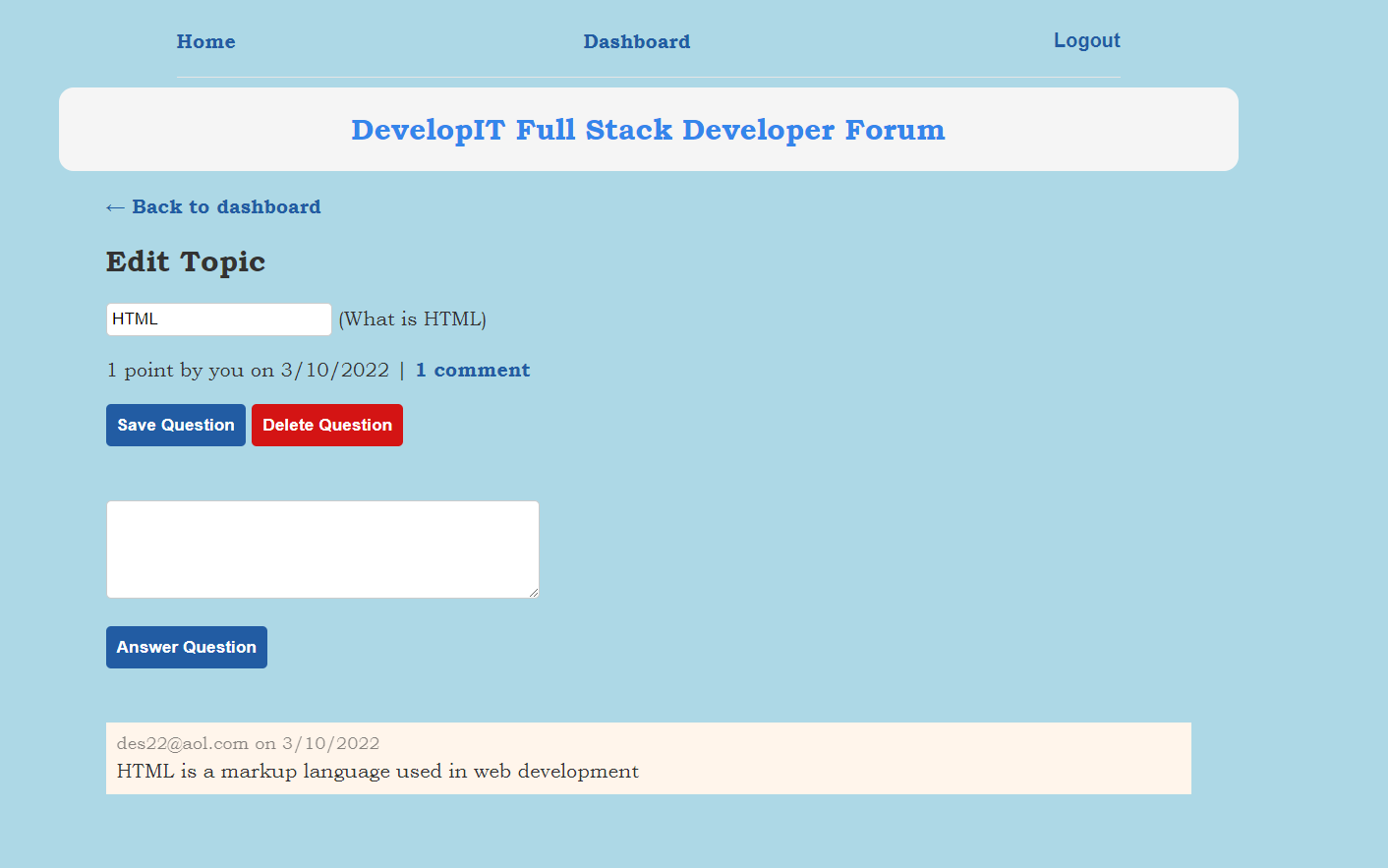 GitHub - dosbor3/DevelopIT-Full-Stack-Forum