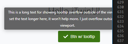 Tooltip overflowing outside of the viewport. · Issue #313 · iTwin/iTwinUI-react · GitHub