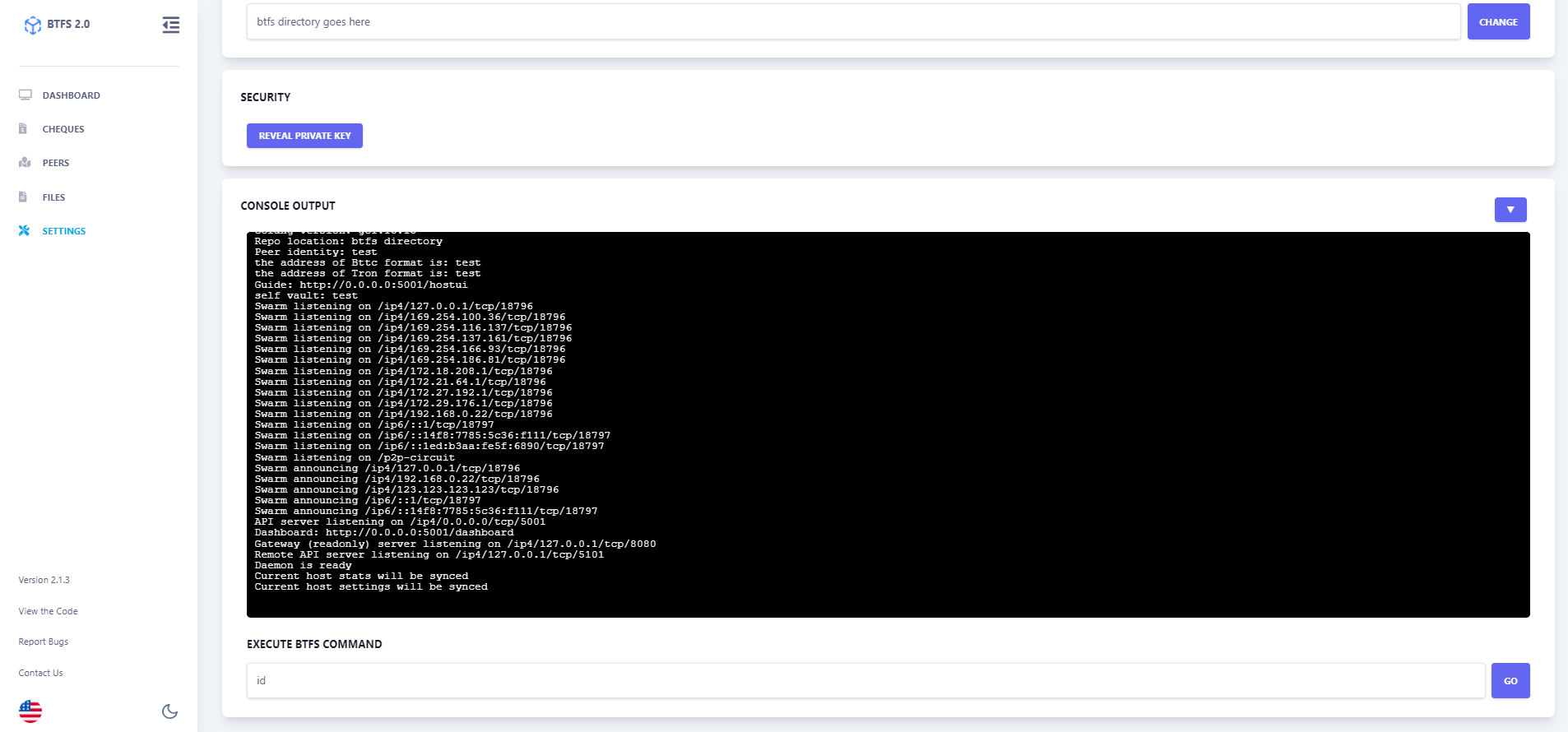 Feature Request: View BTFS node console output through BTFS dashboard · Issue #192 · bittorrent ...