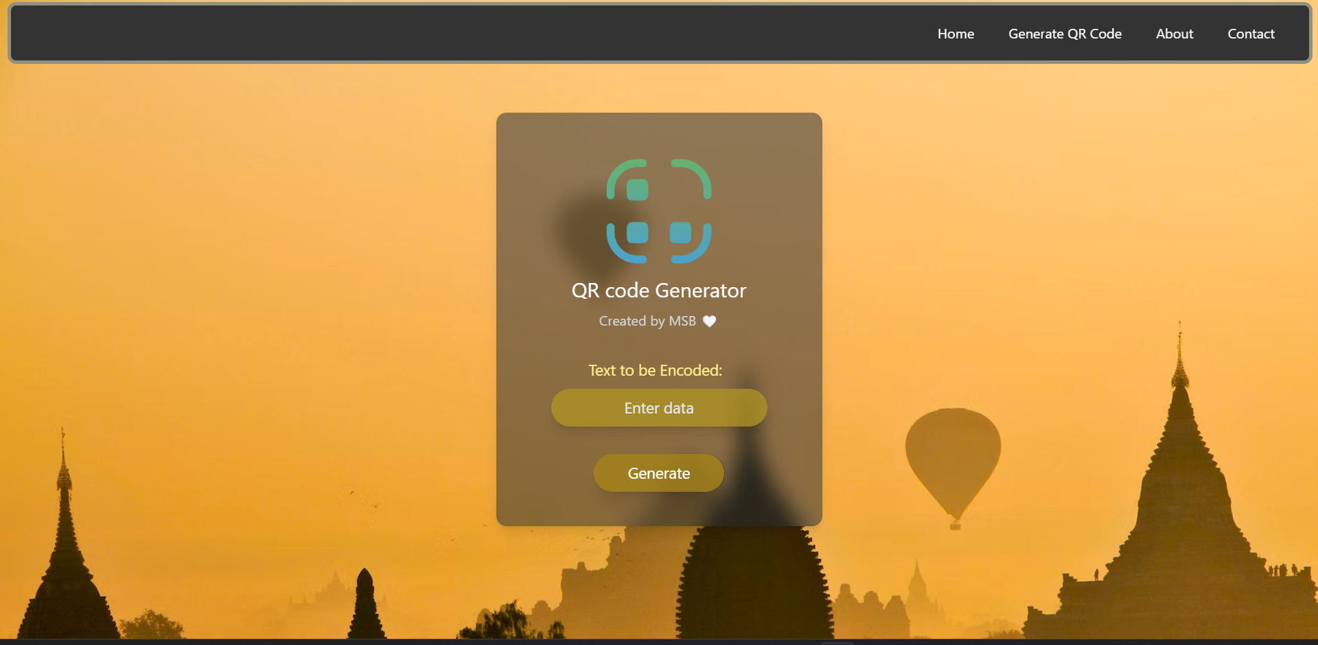 [Enhancement]: The UI needs a changeover · Issue #3 · MSB-s-Projects/Generate-QR-code · GitHub