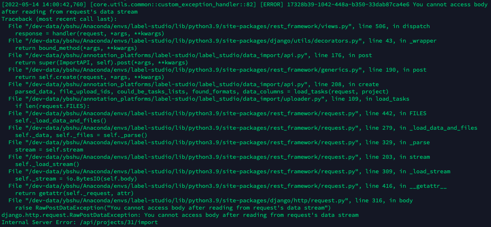 Can not import CSV data · Issue #2356 · HumanSignal/label-studio · GitHub