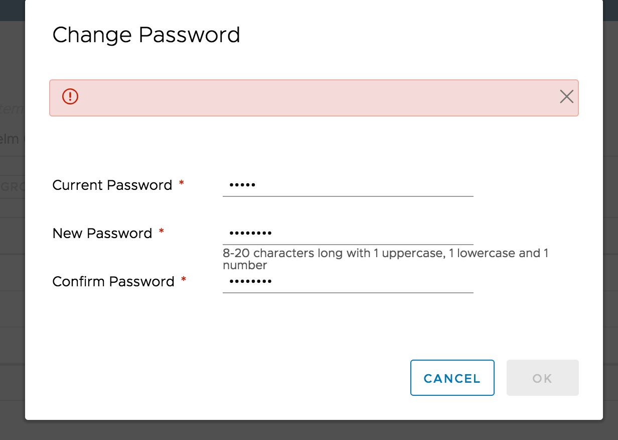 Null error display when changing password · Issue #6454 · goharbor/harbor · GitHub