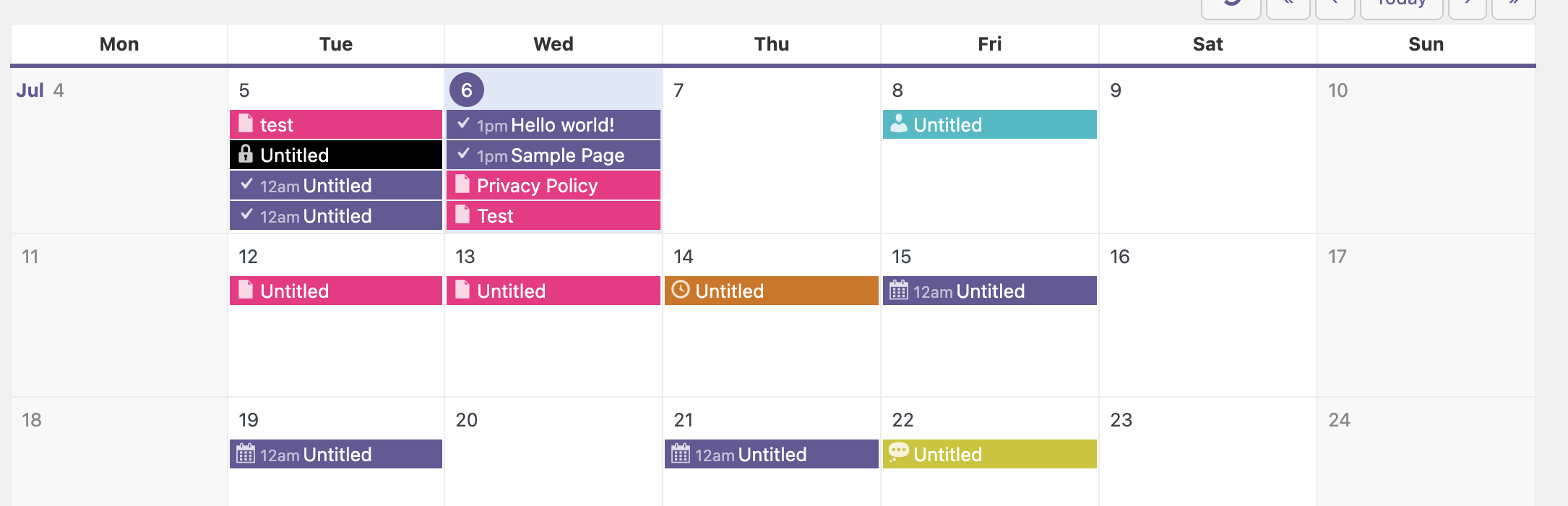 New calendar is highlighting the wrong dates when the week starts on ...