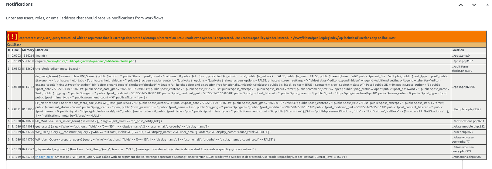 Deprecated: WP_User_Query was called with an argument that is deprecated, on WP 5.9 · Issue ...
