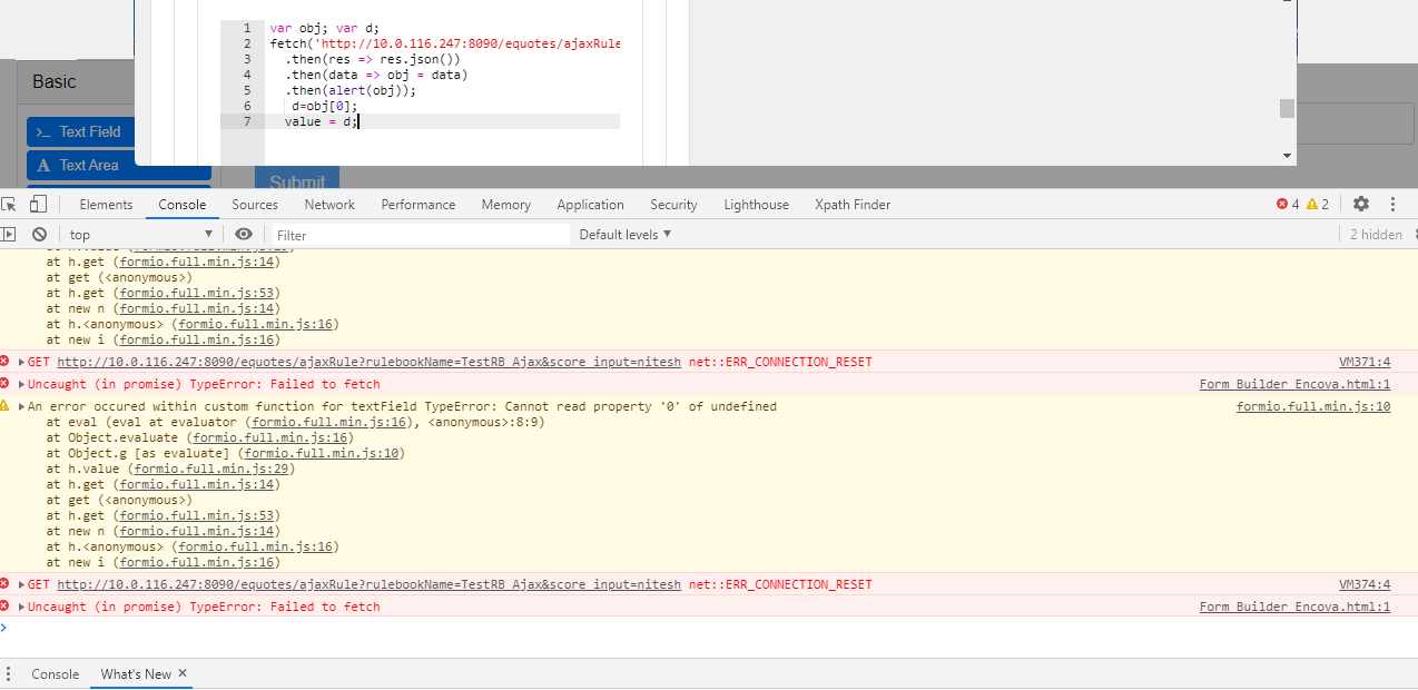 [BUG] Getting Response in console using FETCH API call, but not able to set into a component as ...
