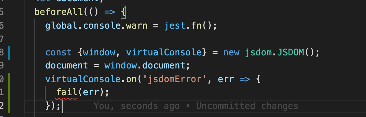 Listen for jsdom errors in tests · Issue #13422 · GoogleChrome ...