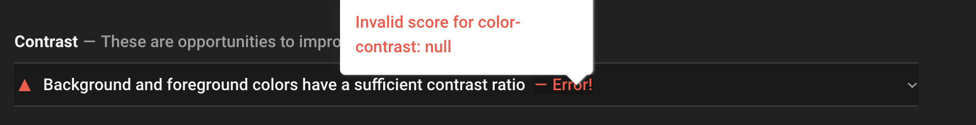 invalid score null for color-contrast · Issue #10644 · GoogleChrome ...