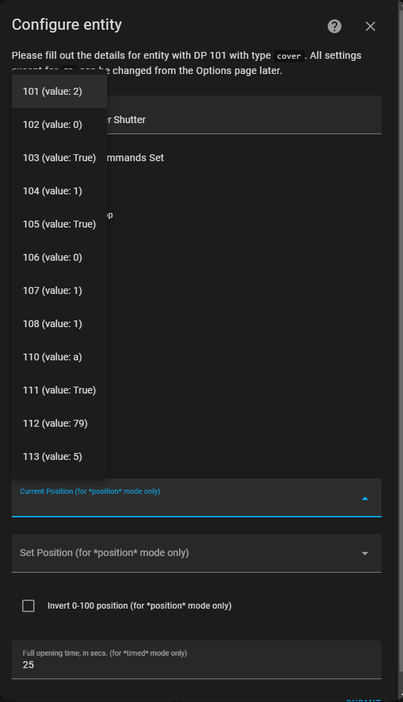 Wistar roller blinds - not fully functional · Issue #320 · make-all/tuya-local · GitHub