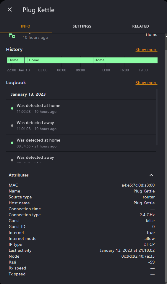 [Bug] Router Connected Devices sensor - IP of devices connected to Mesh nodes appear as null ...