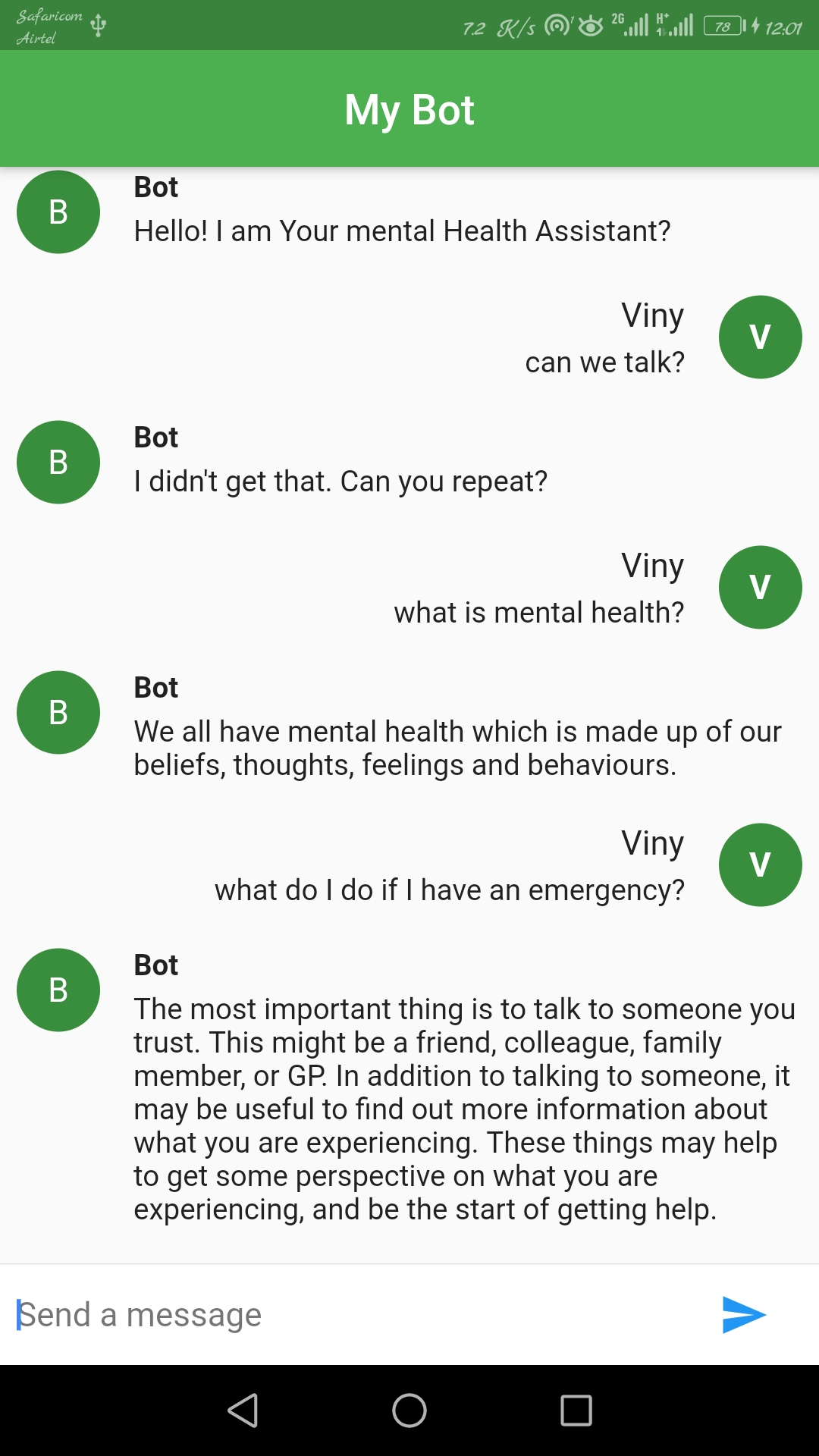 GitHub - Virginia-Nyawira/My-Bot: A simple chatbot using flutter and dialogflow