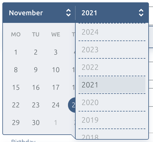 Year Dropdown Scroll Defaults To Max Value · Issue 3318 · Hacker0x01 React Datepicker · Github