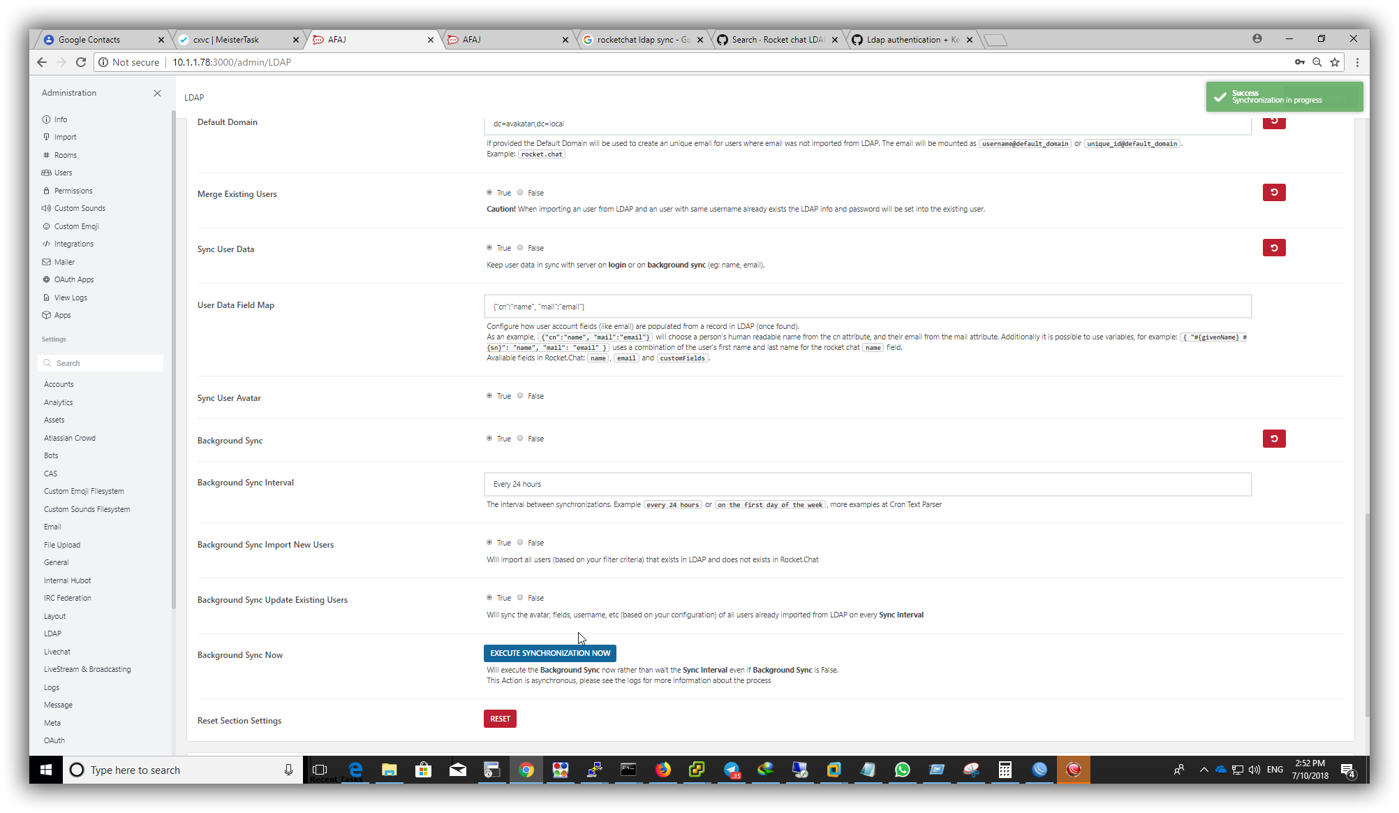 Ldap authentication + Keycloak authentication · Issue #11383 · RocketChat/Rocket.Chat · GitHub