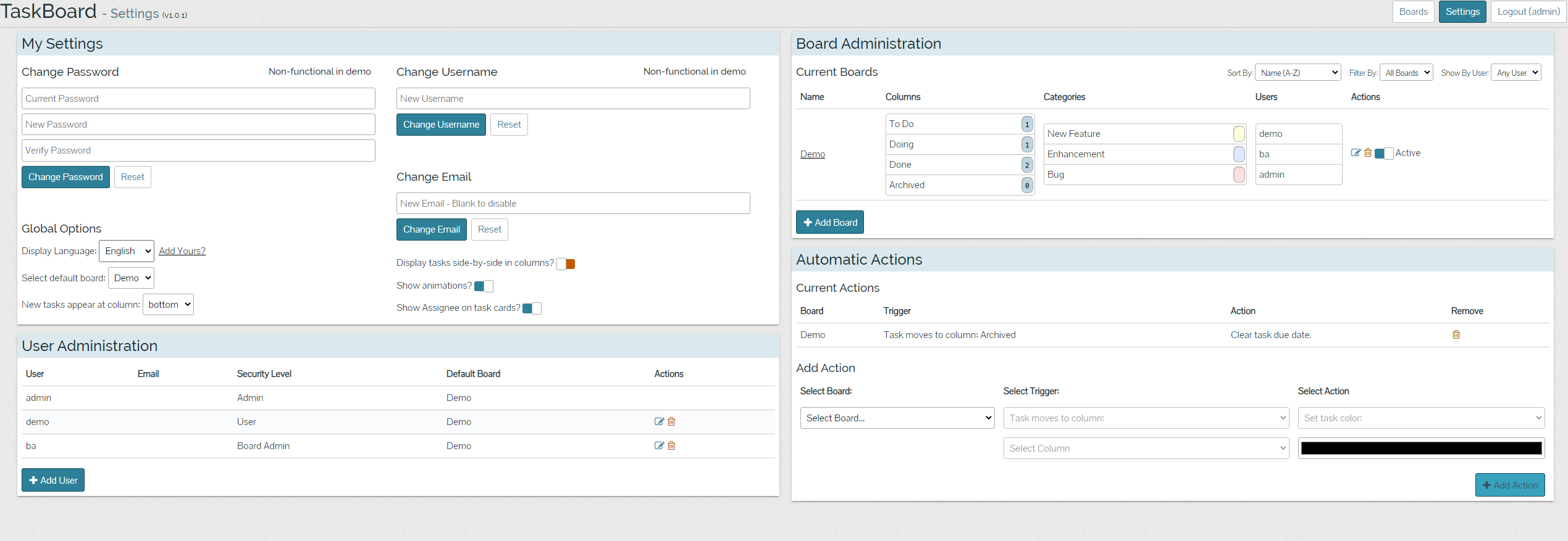 User cannot access board · Issue #503 · kiswa/TaskBoard · GitHub
