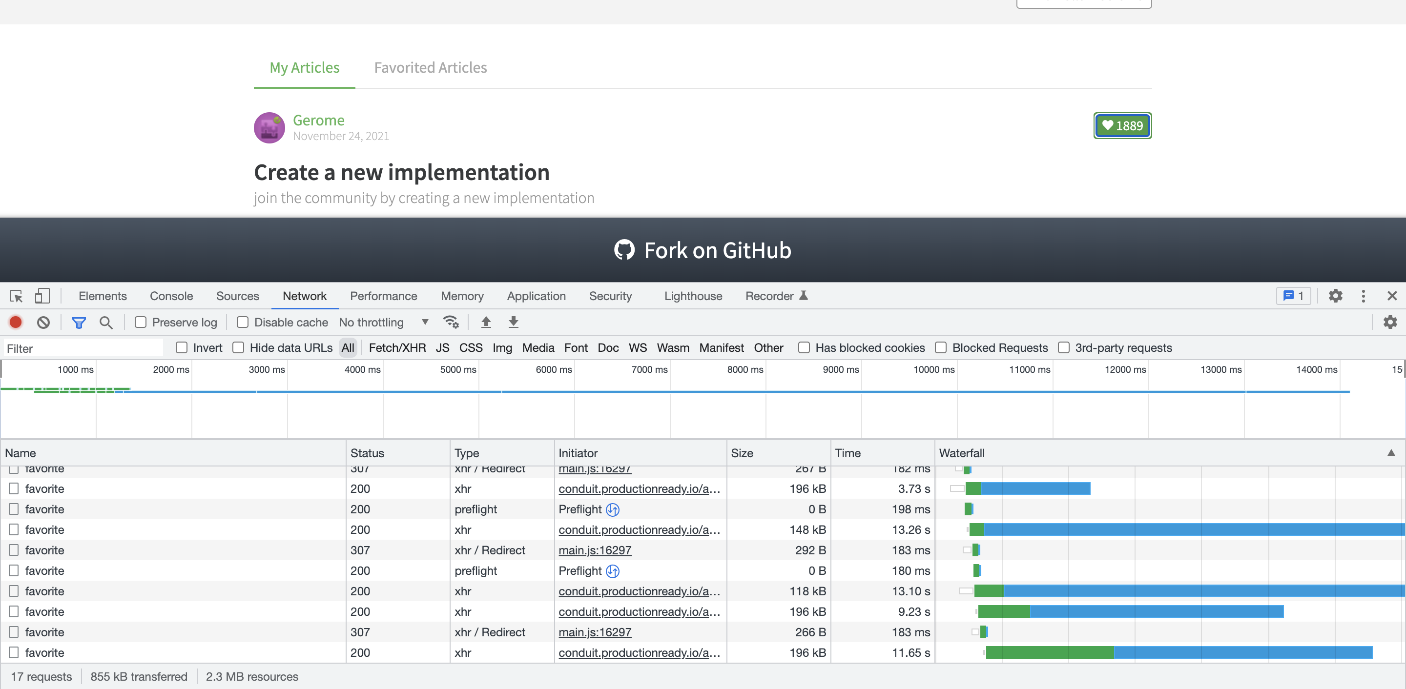 [Bug]: Several times add number "favorited" · Issue #922 · gothinkster ...