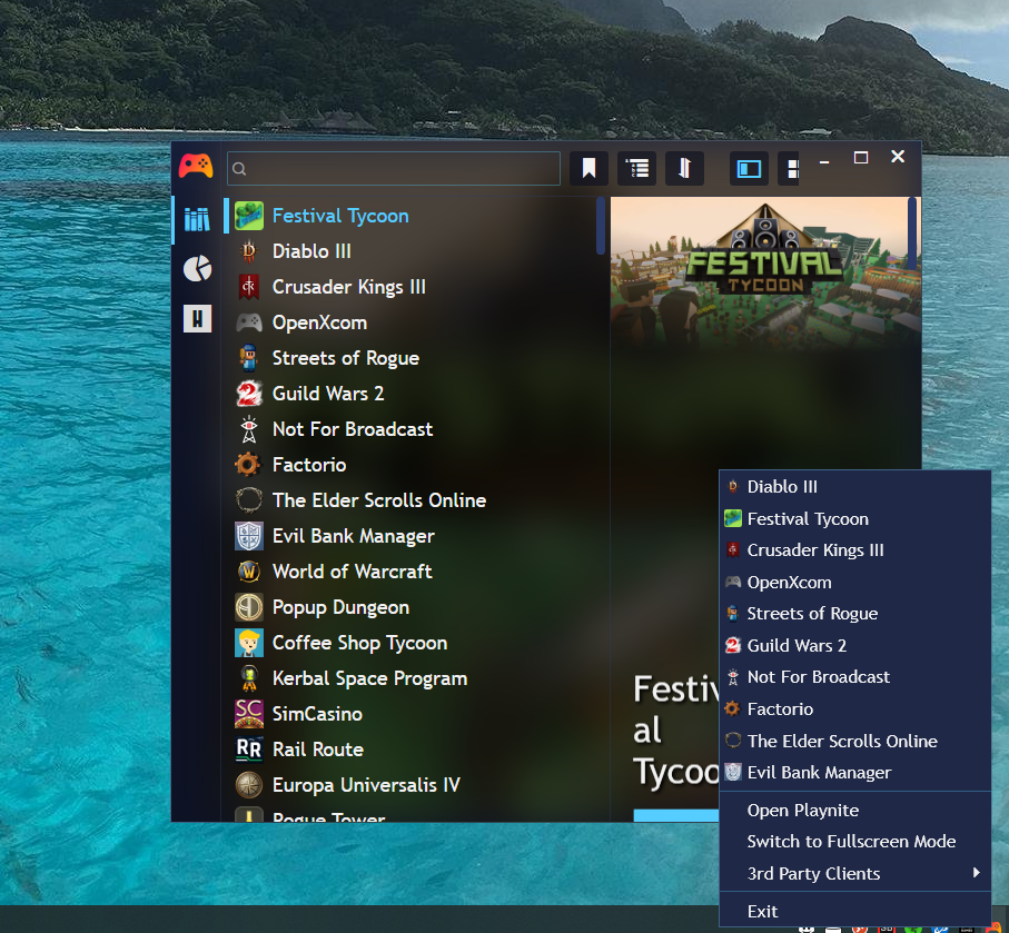 Library "last play" sorting is not updated when using the tray menu ...