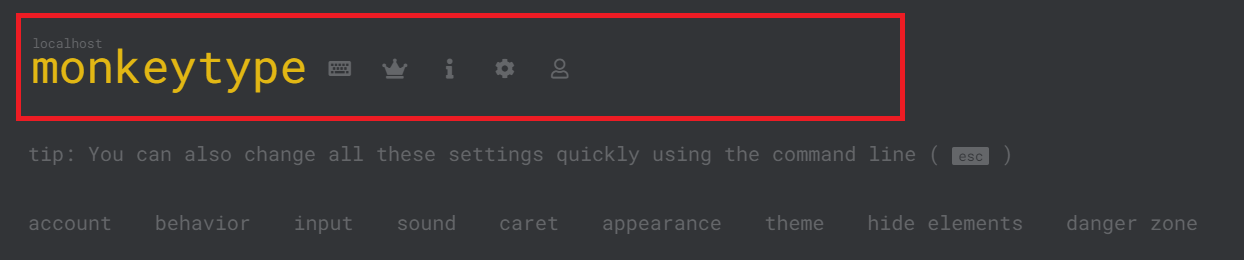 Position of nav menu should be sticky · Issue #1699 · monkeytypegame/monkeytype · GitHub
