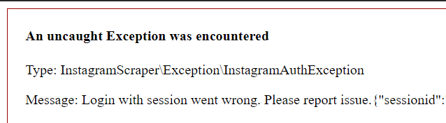 login using method of with session id there is an error · Issue #911 · postaddictme/instagram ...