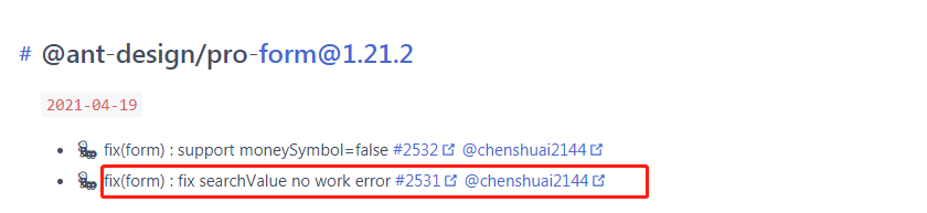 🐛[BUG] ProFormSelect多选搜索问题 · Issue #2597 · ant-design/pro-components · GitHub