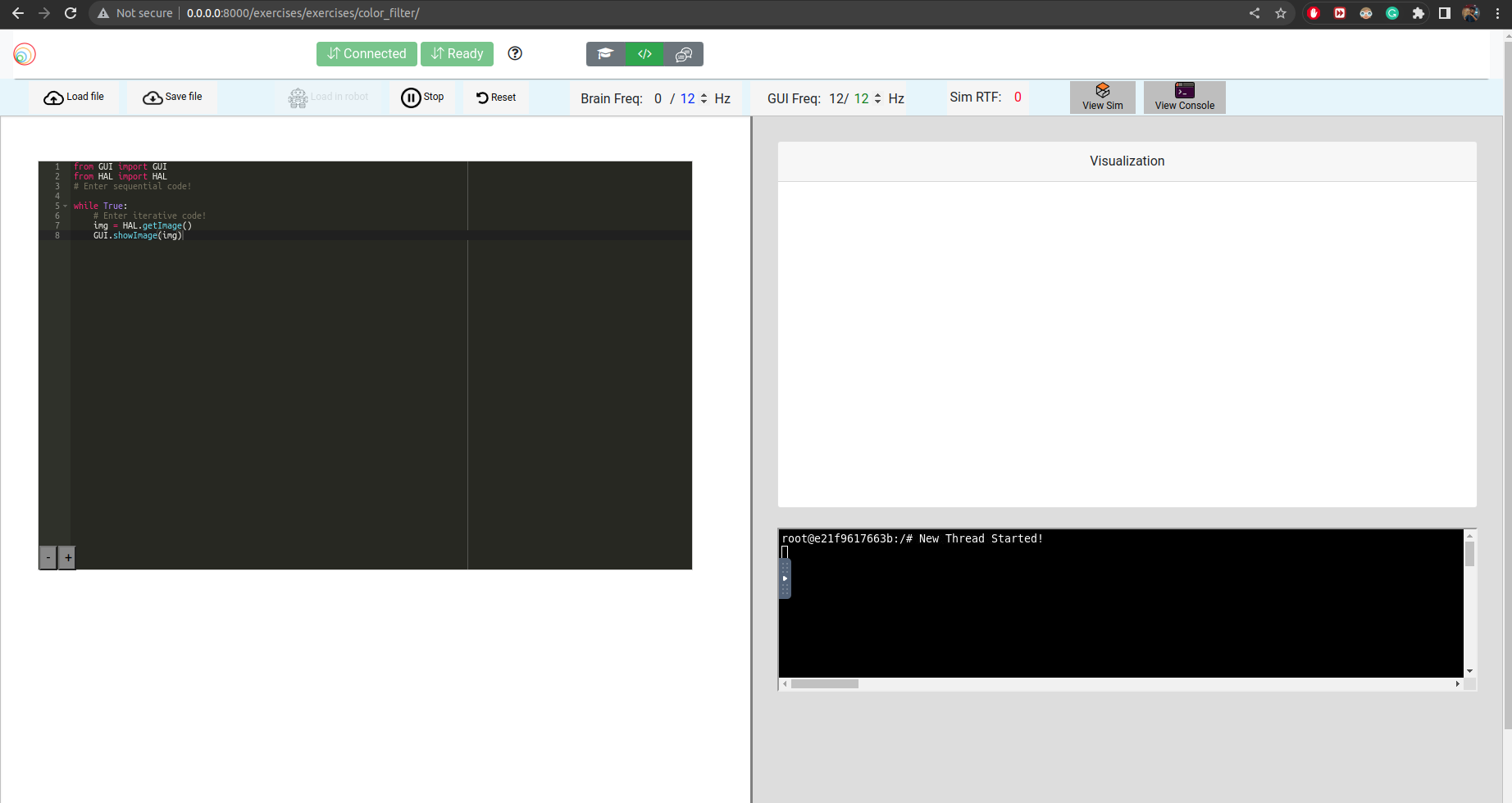 [Computer Vision exercises] Unable to launch Computer vision exercises that rely on webcam for ...