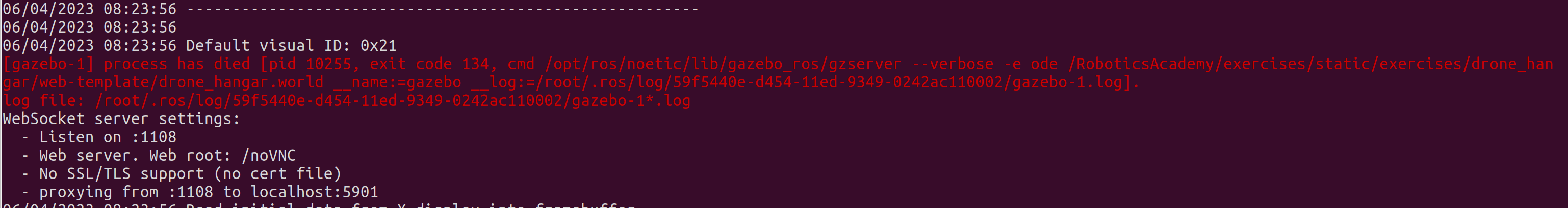 [Drone Hangar Exercise] Unable to launch Drone Hangar exercise correctly · Issue #1999 ...