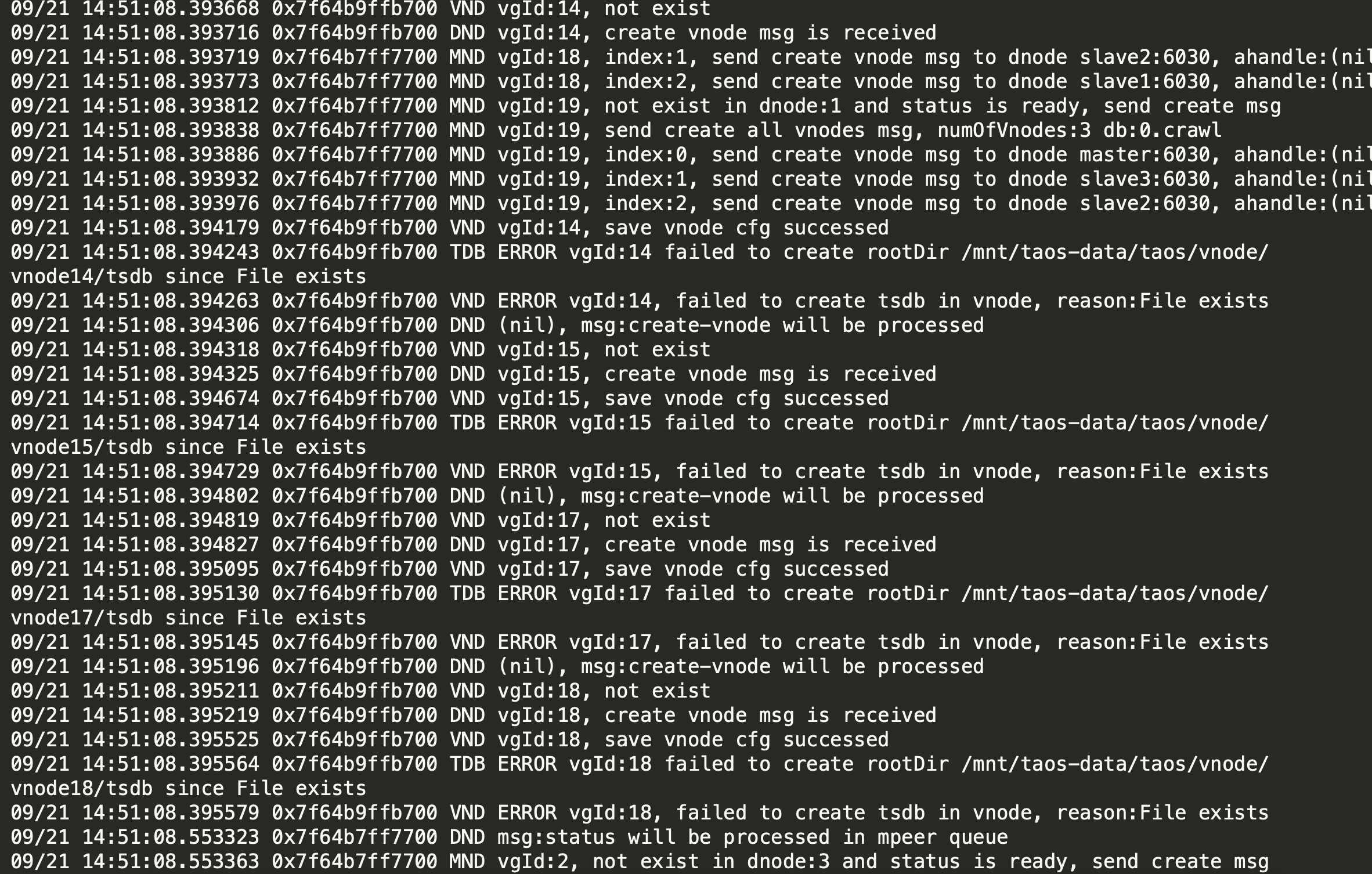 DB error: Invalid Vgroup ID · Issue #3587 · taosdata/TDengine · GitHub