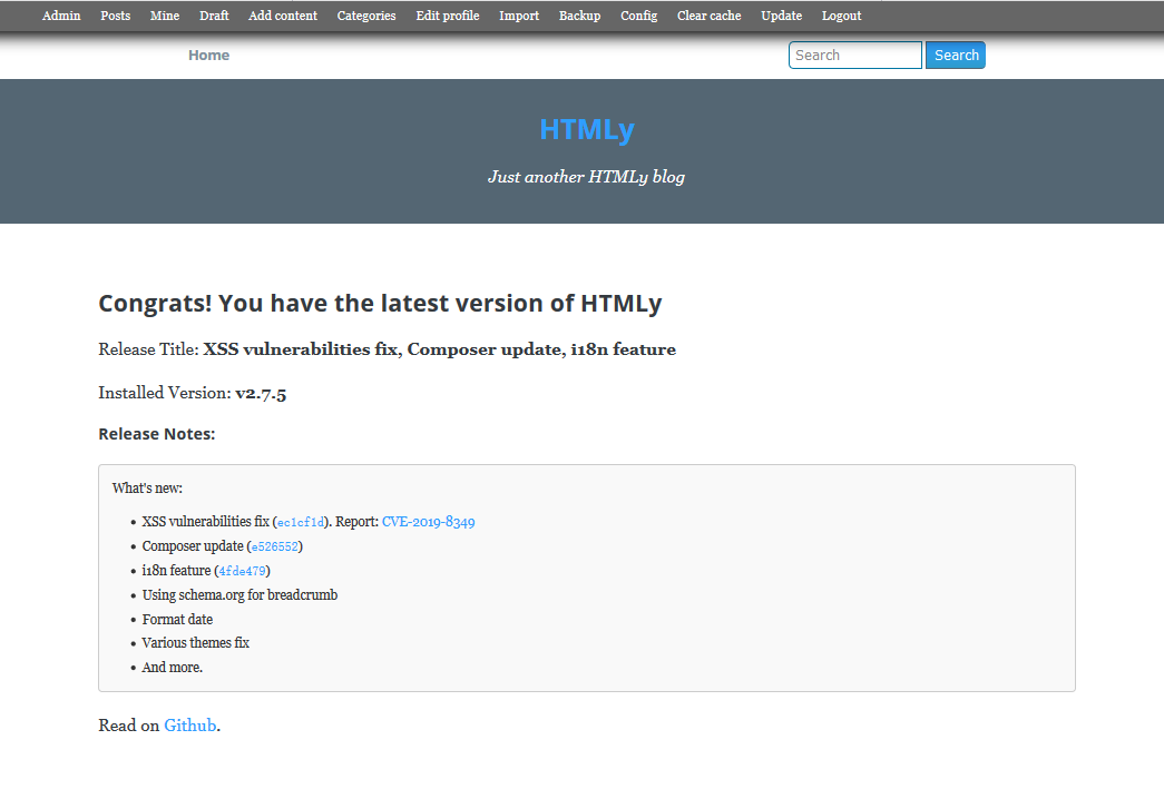 Arbitrary file deletion vulnerability was found in v2.7.5 · Issue #412 · danpros/htmly · GitHub