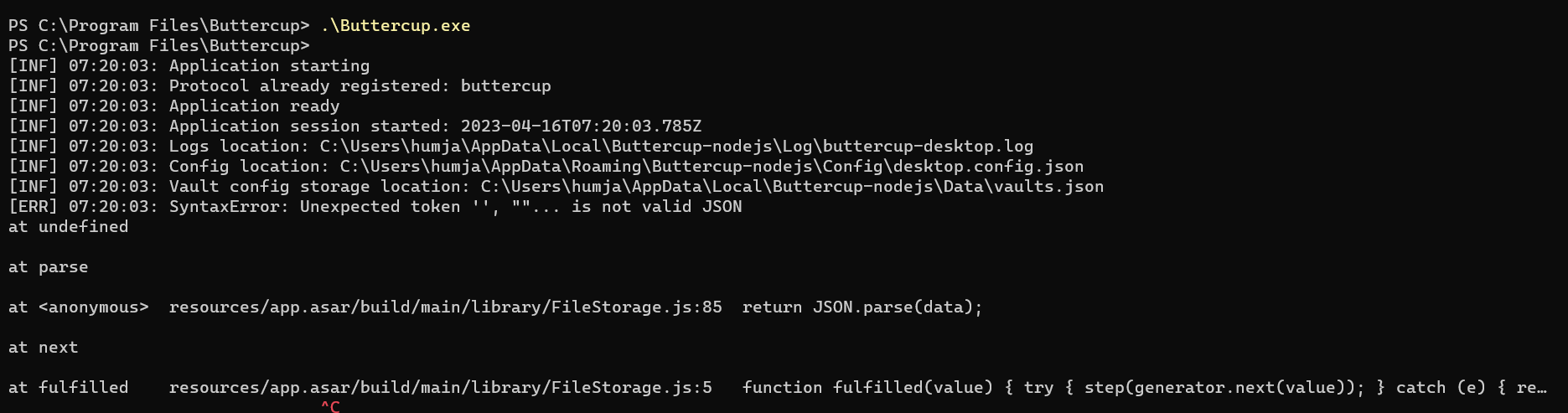 Buttercup Desktop failing to Start on Windows · Issue #1203 · buttercup/buttercup-desktop · GitHub