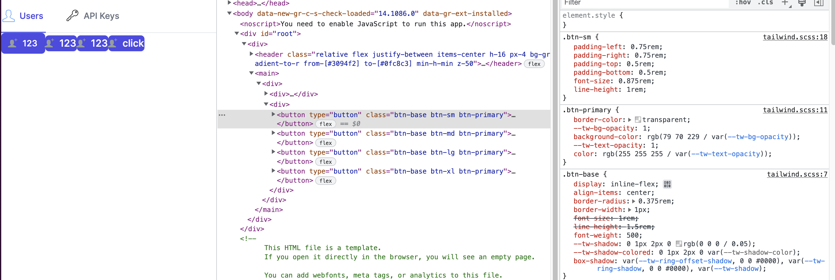 Use the class generated by @apply failed · Issue #9840 · tailwindlabs/tailwindcss · GitHub