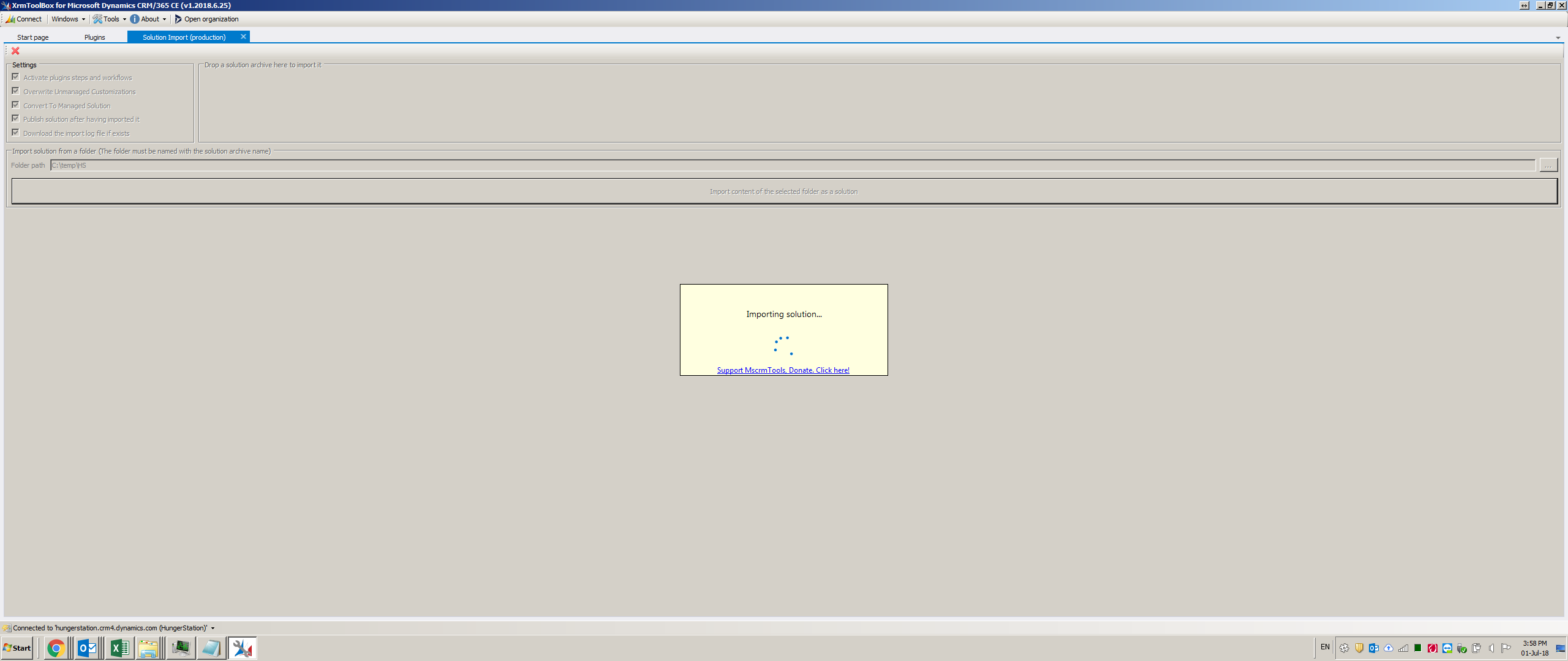 Solution Import Tool · Issue 776 · Mscrmtools Xrmtoolbox · Github