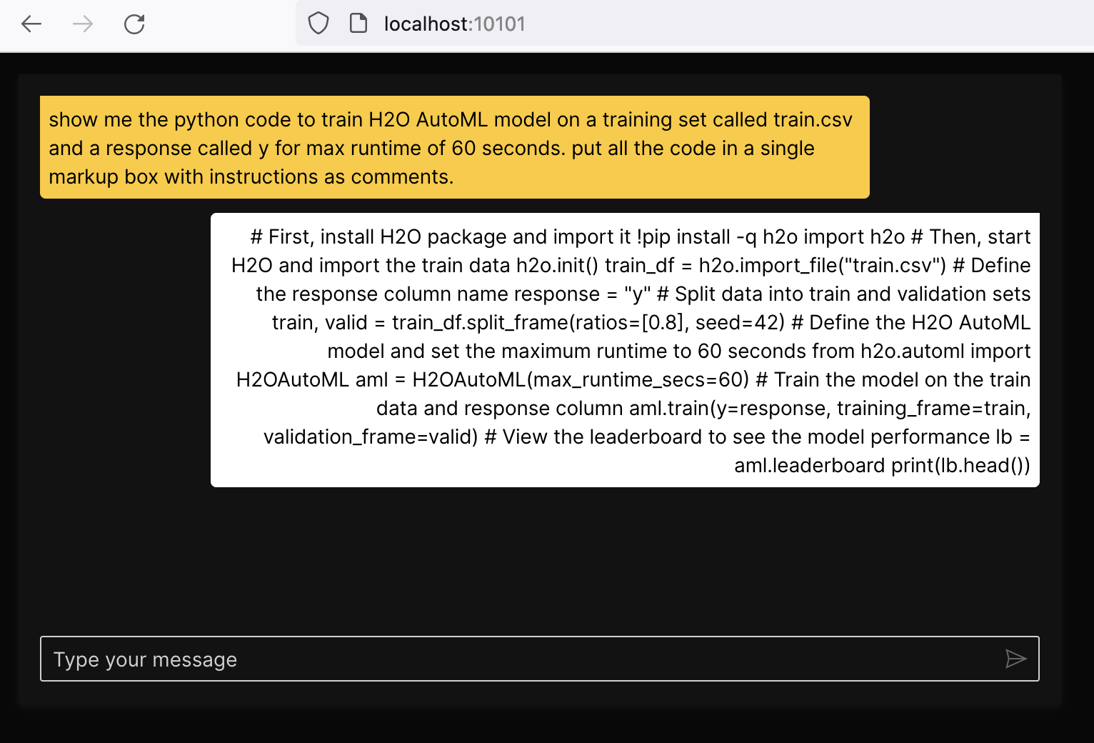 Add support for newlines and/or markdown in chatbot_card · Issue #1927 · h2oai/wave · GitHub