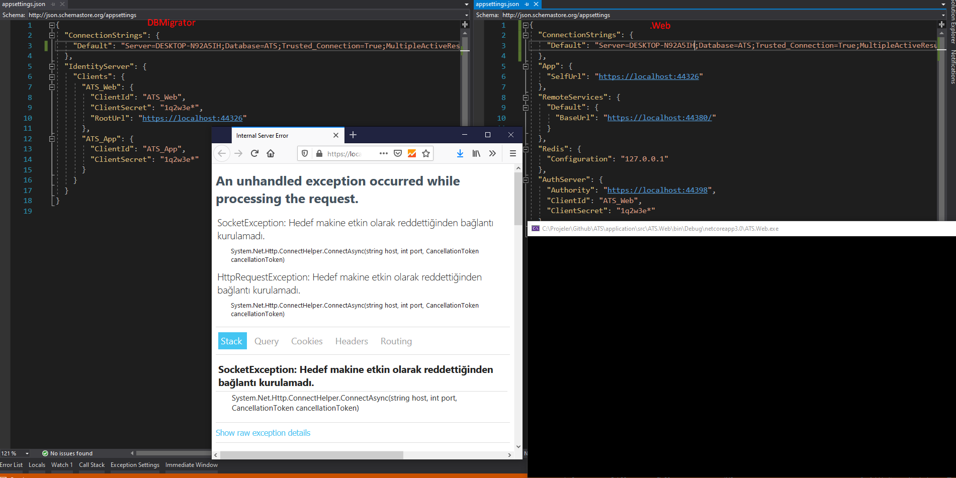 ERROR: No connection could be made because the target machine actively refused it. · Issue #1911 ...