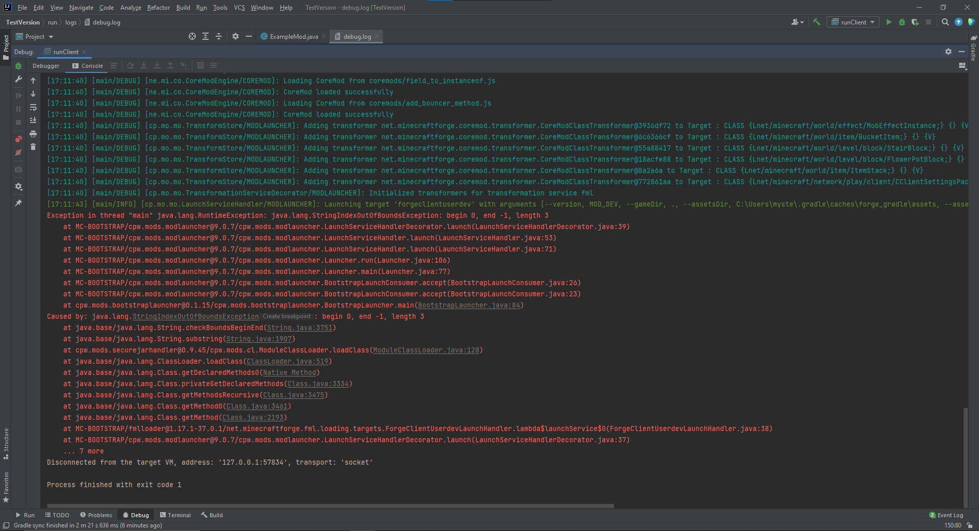 Fail Load On Runclient · Issue 7896 · Minecraftforge Minecraftforge · Github