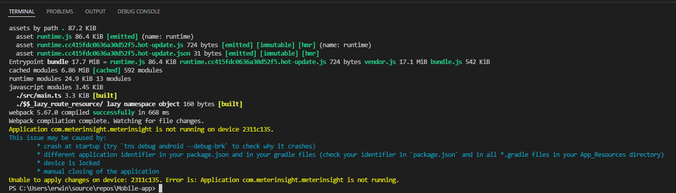 Android app won't run with error "App is not installed" · Issue #9768 · NativeScript ...